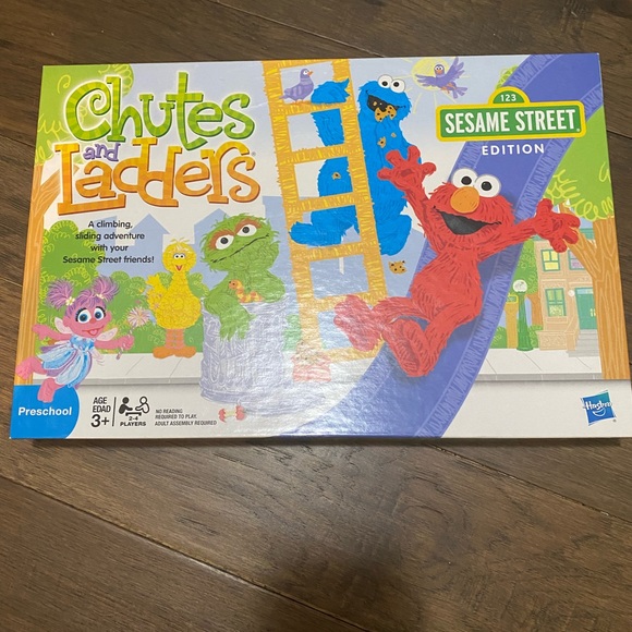 Toys | Chutes And Ladders Sesame Street Edition Elmo Cookie Monster Big ...